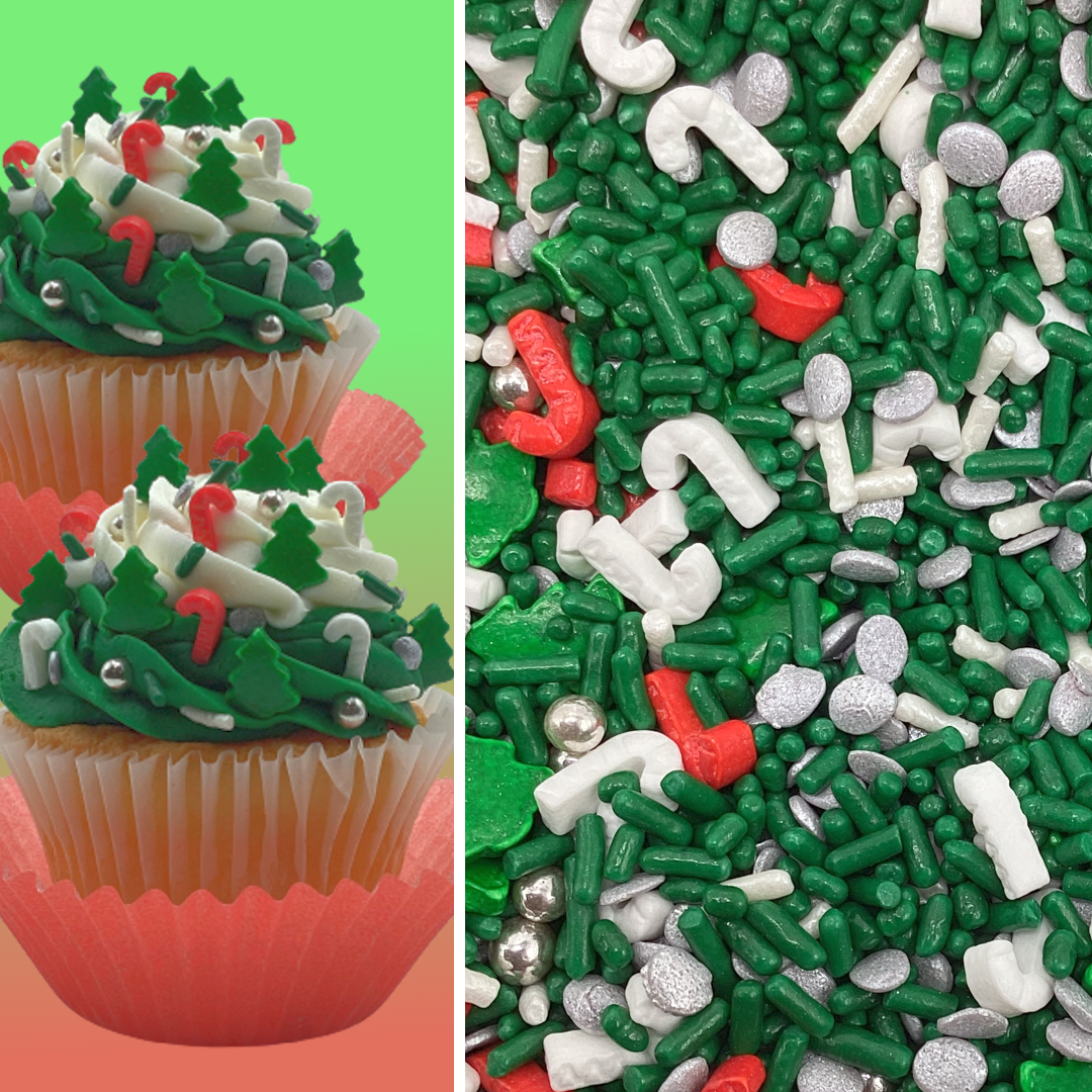 Candy Cane & Christmas Sprinkle Mix — SprinkleDeco