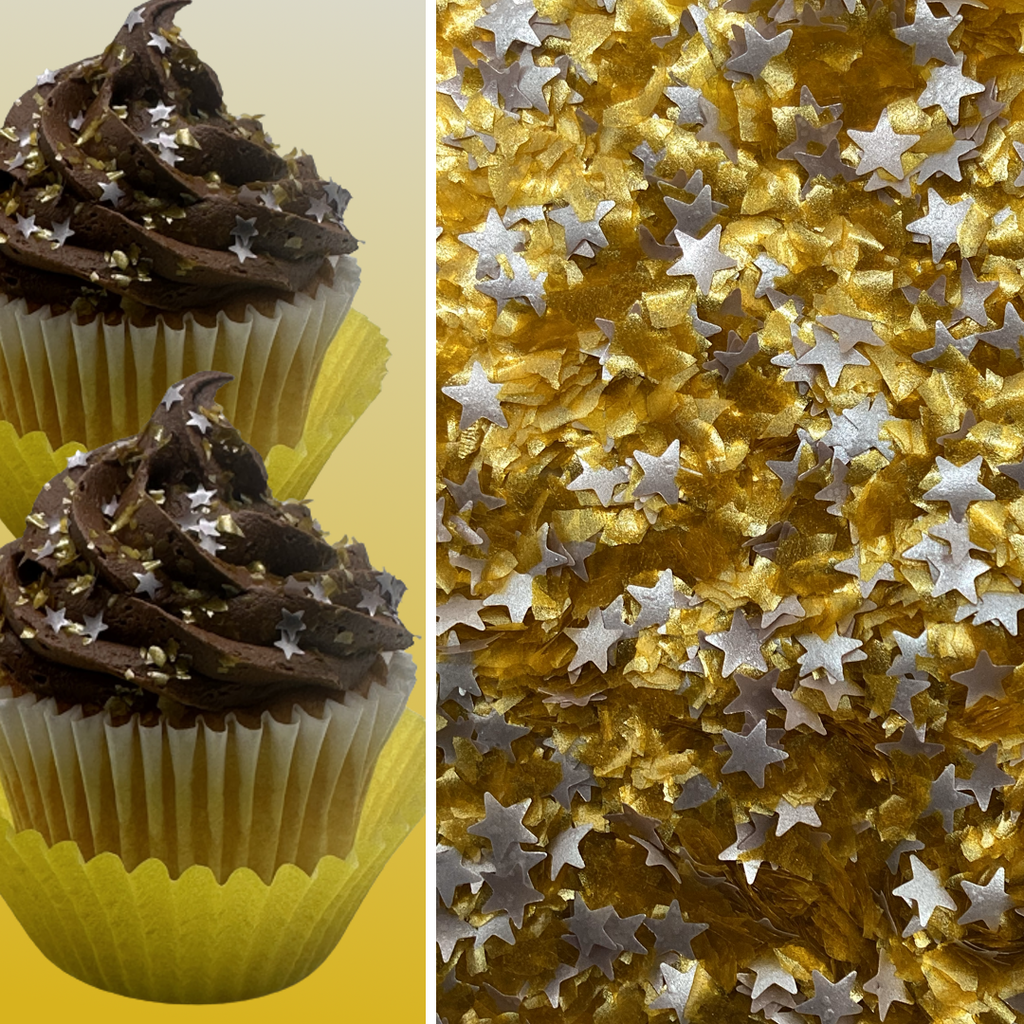 Gold Colored Sprinkles & Decorations — SprinkleDeco