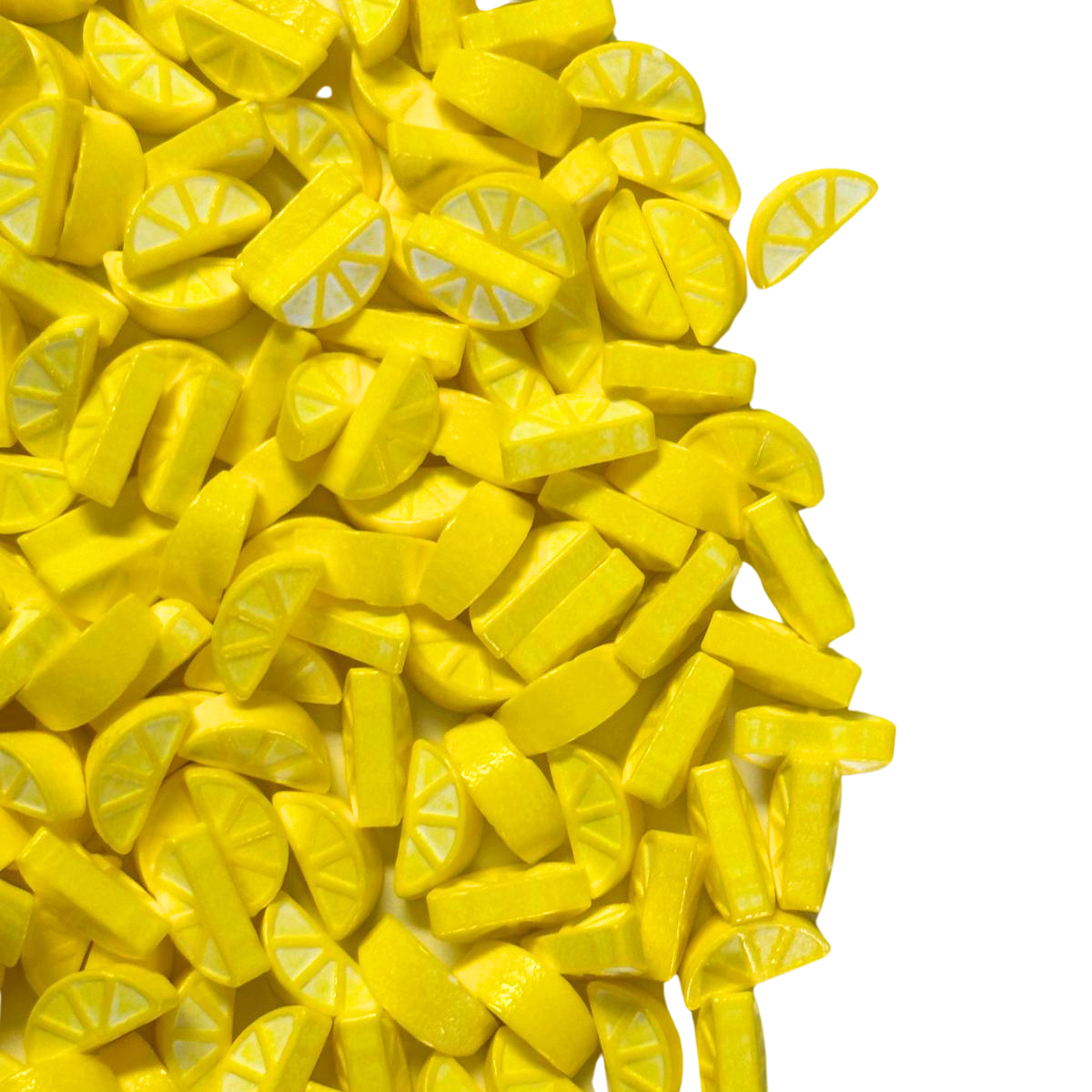 Lemon Shaped Edible Hard Candy Sprinkles — SprinkleDeco