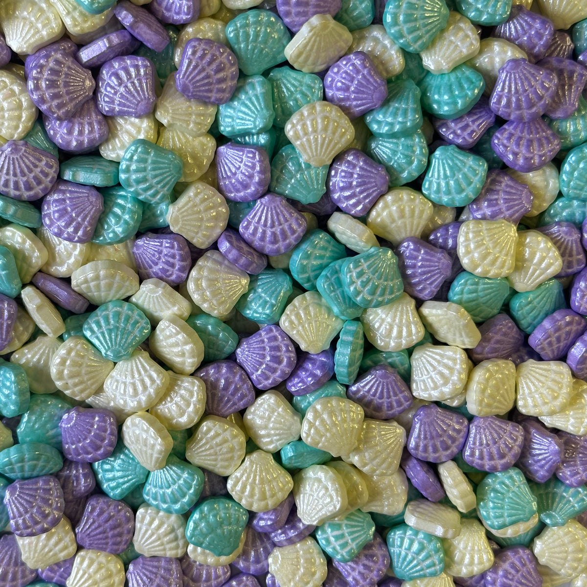 Sea ShellsEdible Shaped Candy Cupcake and cake decoration sprinkles ...