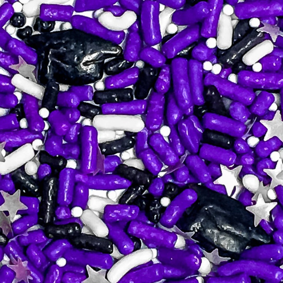 Graduation Sprinkle Mix (Purple) - 4oz — SprinkleDeco