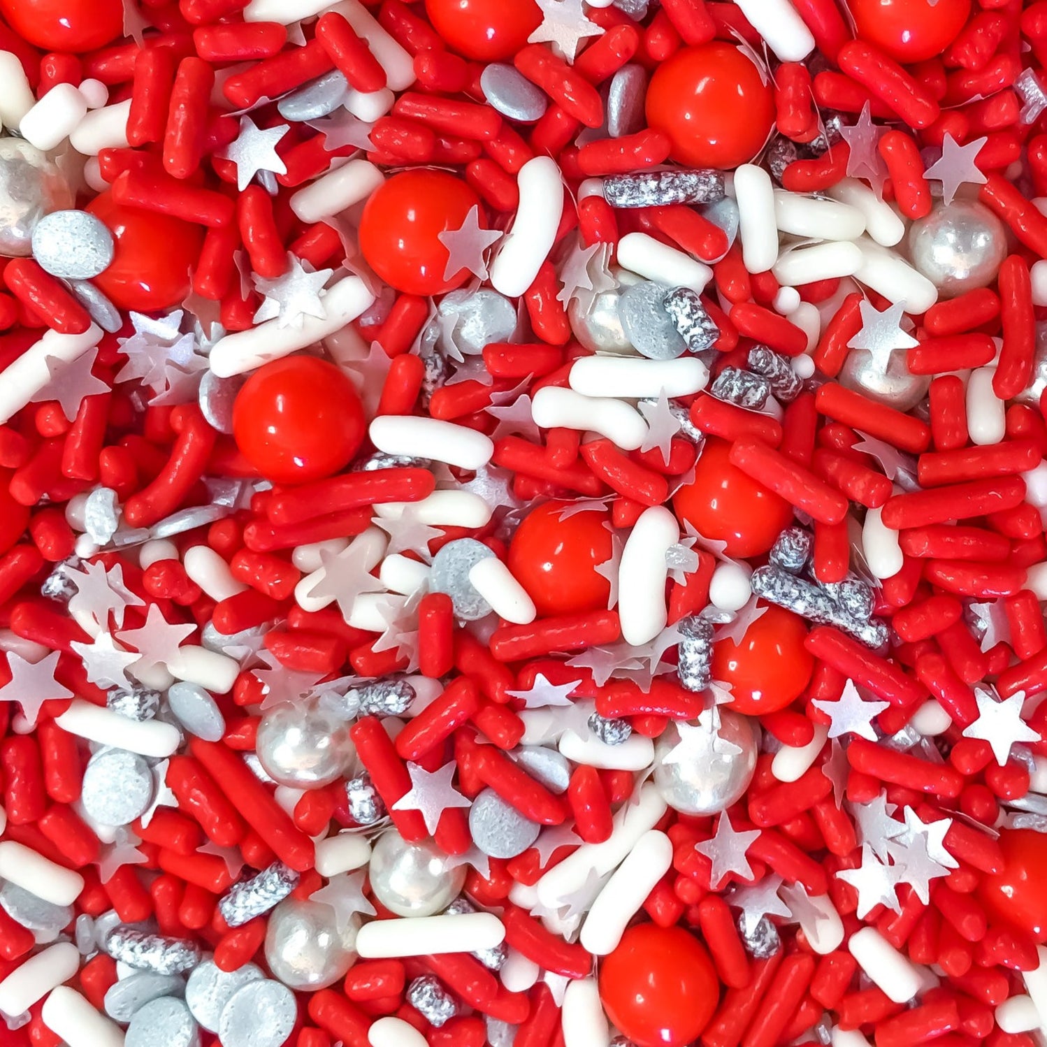 Stars & Chic Sprinkle Mix (Red) - 4oz — SprinkleDeco