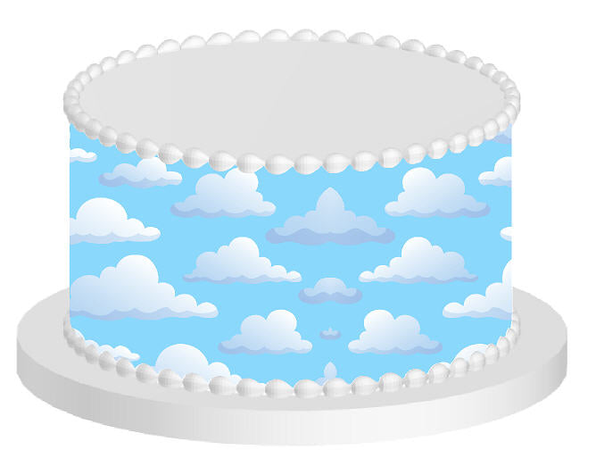 Clouds Edible Cake Decoration WrapEdible Cake Supplies Cookie Cupcake ...